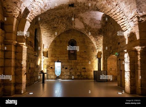 The Beautiful Hall In The Hospitaller Fortress Knights Halls In The