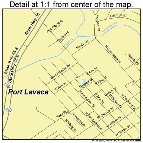 Port Lavaca Texas Street Map 4858916