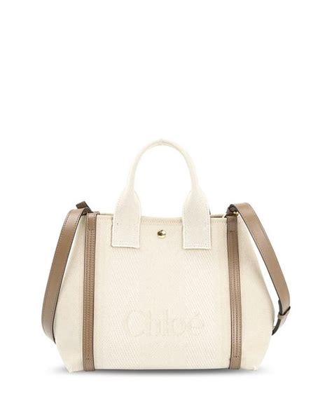 Chloé Carry Small Tote In Natural Lyst