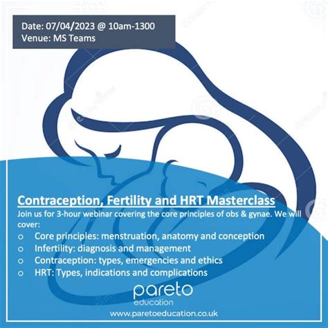 Dr Mohammed Oomerjee On Linkedin Contraception Fertility And Hrt Pareto Osce Mastercl