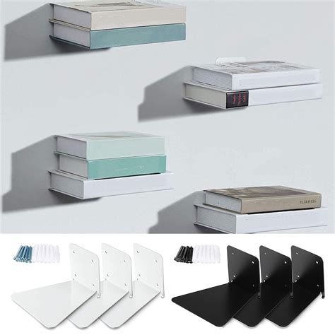 Tnobhg 3pcs Floating Bookshelves Invisible Wall Mounted Shelves Home