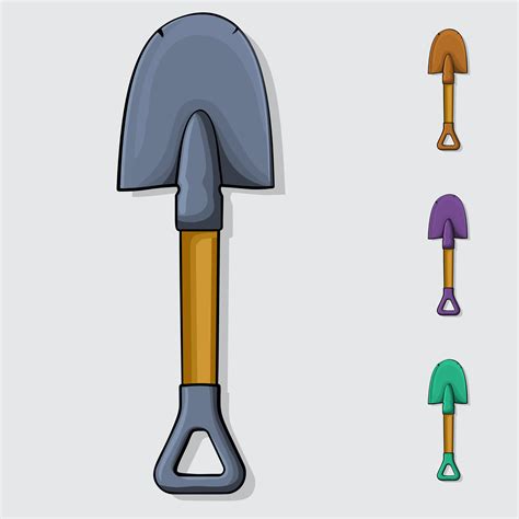 Pala Dibujos Animados Dibujados A Mano Vector Premium