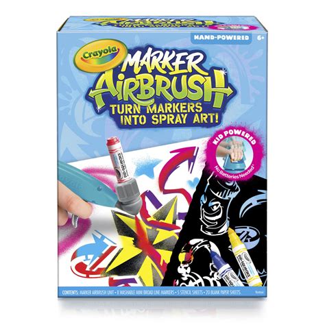 Crayola Marker Airbrush Kit Toyworld Australia