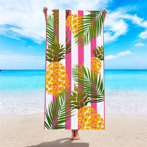 Realhomelove Hawaii Beach Towel Oversizedthick Sand Free Microfiber