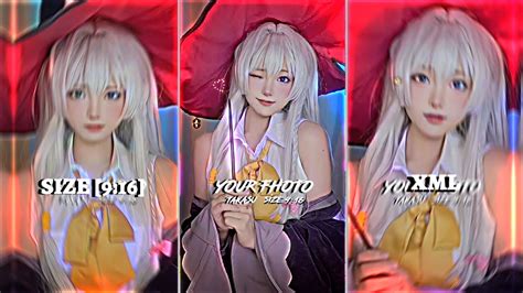 Preset Jj Alight Motion Cosplay Elaina 🥀 Dj Ya Cuman Kamu🎶 Shorts