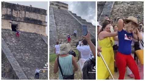Turista é Expulsa E Agredida Após Subir Na Pirâmide De Chichén Itzá No