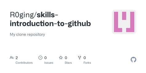Github R0gingskills Introduction To Github My Clone Repository