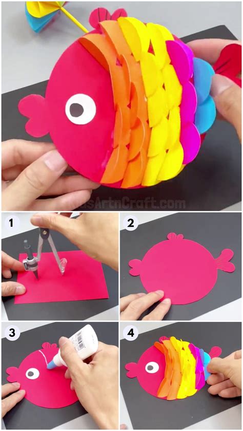 Paper Fish Craft Easy At Evelyn Lawson Blog