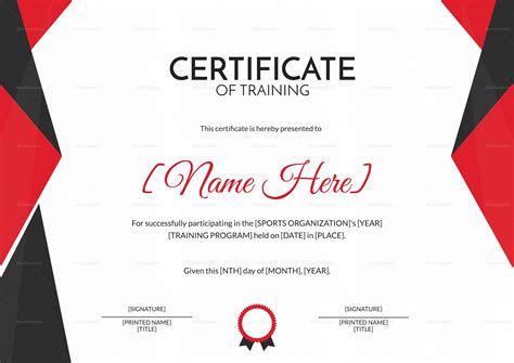 Free Training Certificate Templates For Word Besttemplatess