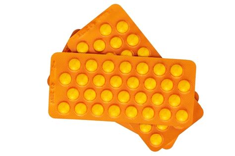 Las Píldoras Tabletas En Un Blister Foto Premium