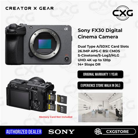 Sony Fx30 Price In Malaysia And Specs Rm8499 Technave