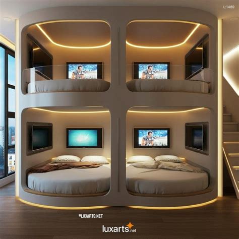 Creative Bunk Bed Pods Sleek Modern Designs With Integrated Tvs