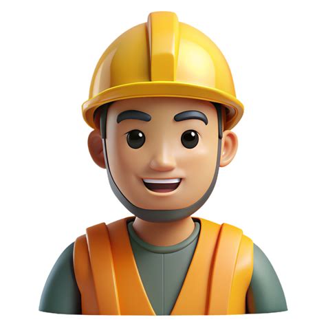 Construction Worker 3d Icon 45800481 Png