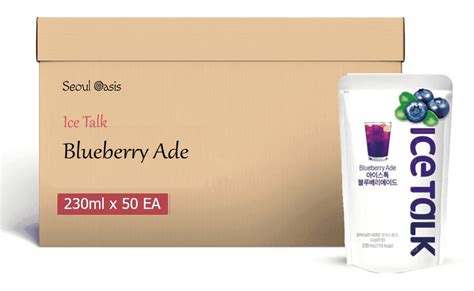 Ice Talk Blueberry Ade Juice Drink Wholesale 230ml Carton Of 50