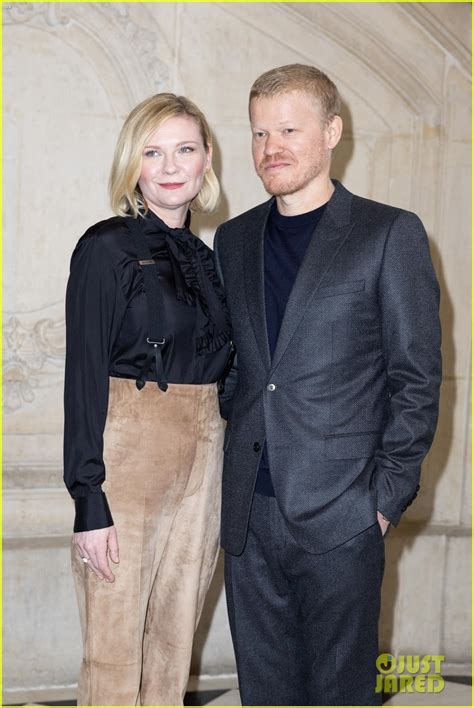 Jesse Plemons Shows Off New Look With Wife Kirsten Dunst At Christian Dior Fashion Show In Paris