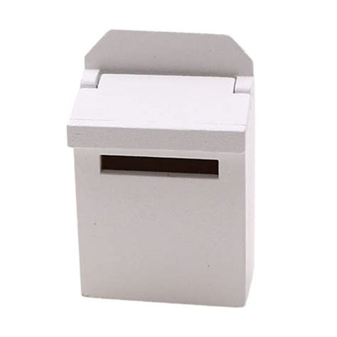 Miniature Blank Mail Box House Mini Mail Box Miniature Wooden Flip
