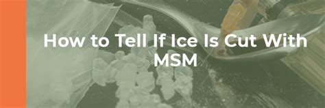 Msm Crackback How To Tell If Ice Is Cut With Msm My Time Recovery