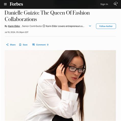 The Queen Of Fashion Collaborations In Forbes Guizio