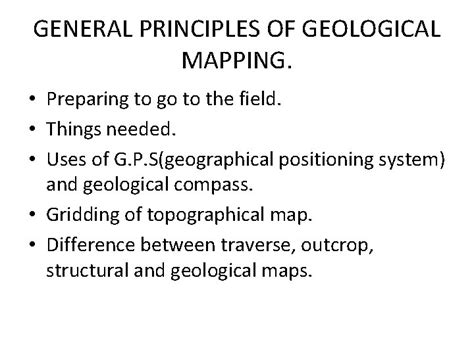 Geological Map Interpretation Example Of Geological And Topographical