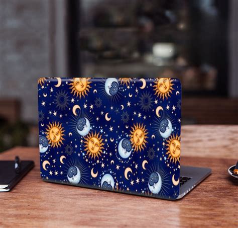 Sun Effect Design Removeable Laptop Sticker For Back Side Laptop Skin