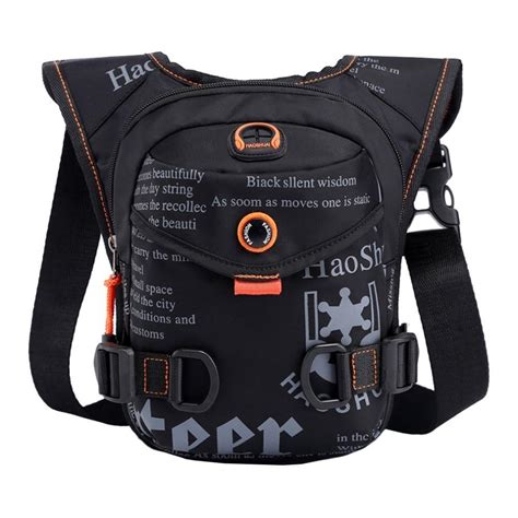 Мъжки водоустойчив найлон каране крак чанта капка Fanny талията пакет бедрото хип бум мотоциклет