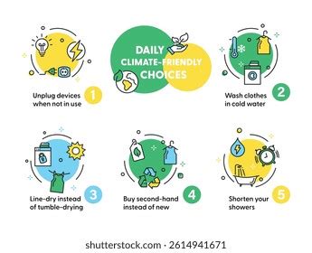 Infographic On Eco Friendly Living Simple Steps Stock Vector Royalty