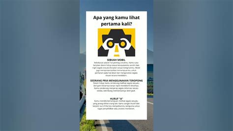 Tes Visual Gambar Ini Bisa Deskripsikan Karaktermu Shorts Video