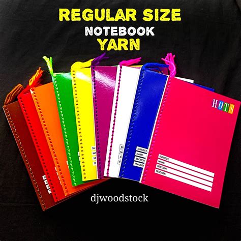 Notebook Regular Size Yarn Notebook Yarn Sold By Piece Shopee Philippines
