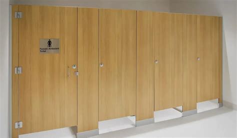 Solid Grade Laminate Hpl Board Toilet Partition Door Toilet Cubicle