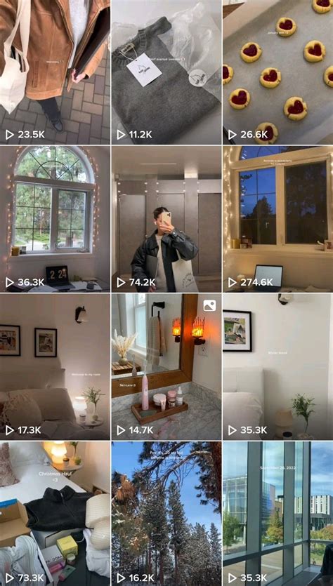 Lifestyle Vlogger Tiktok Feed Tiktok Page Aesthetic Tiktok Layout