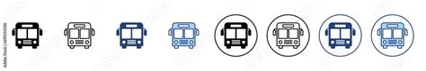 Bus Icon Vector Bus Sign And Symbol Stock Vector Adobe Stock