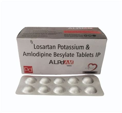 Losartan Amlodipine At ₹ 1150box Losartan Potassium Tablet In