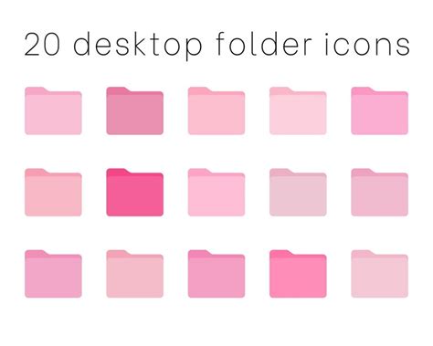 Pink Desktop Folder Icons For Macbook Computer Desktop Icons Pink Mac Icons Icon