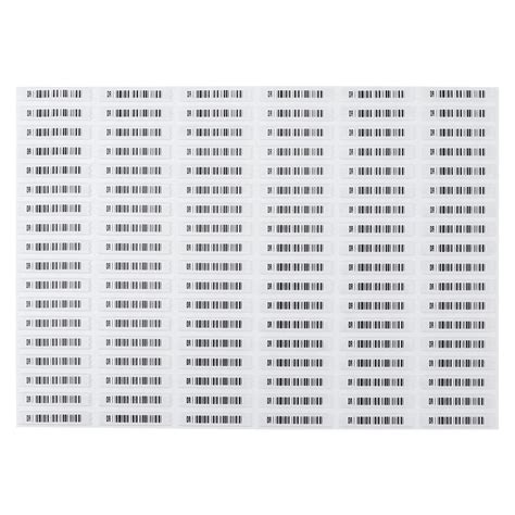 108pcs Pre Printed Barcode Labels Consecutively Numbered Labels