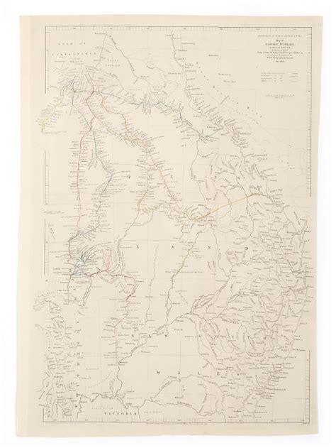 Expeditions In Search Of Burke And Willis Map Of Eastern Australia On Which Are Delineated The
