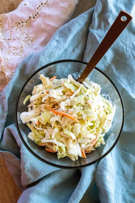 Classic Creamy Coleslaw With A Tangy Twist Girls Can Grill