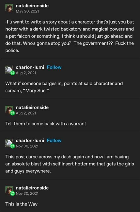 Self Insert Characters Are Cringe Bro Im Trying Tumbex