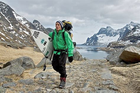 Patrick Millin Treks To A New Surfing Location Gear In Tow Surfing Arctic Circle Natural