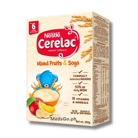 Cerelac Infant Cereals Mixed Fruits And Soya 6 Months To 2 Years 250g