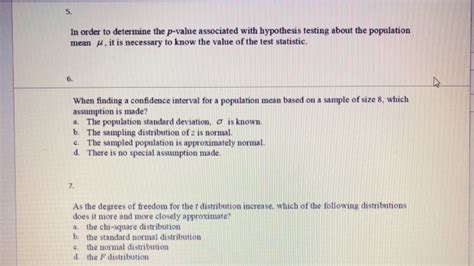 Solved Chs 1 An Interval Estimate Is An Interval That Chegg Com