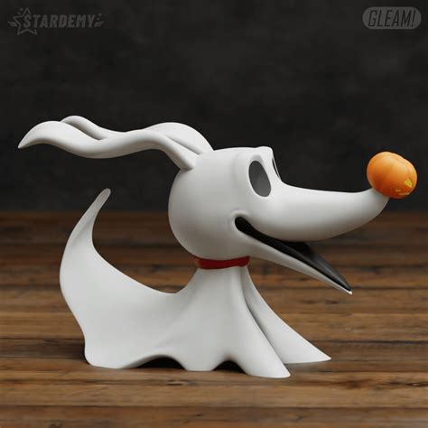 Zero Chibi Nightmare Before Christmas Ghost Dog Jack 3d Model 3d