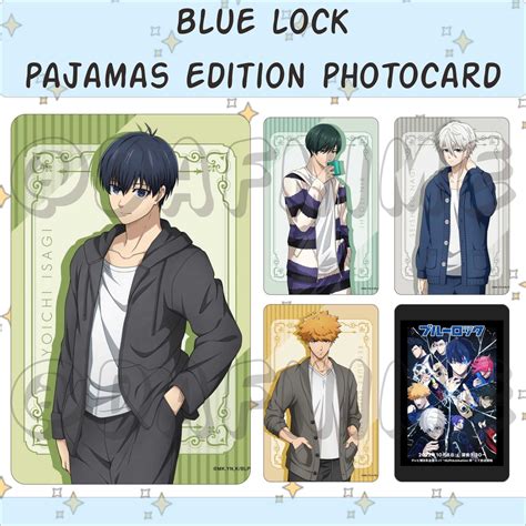 Blue Lock Pajamas Edition Photocard Anime Shopee Malaysia