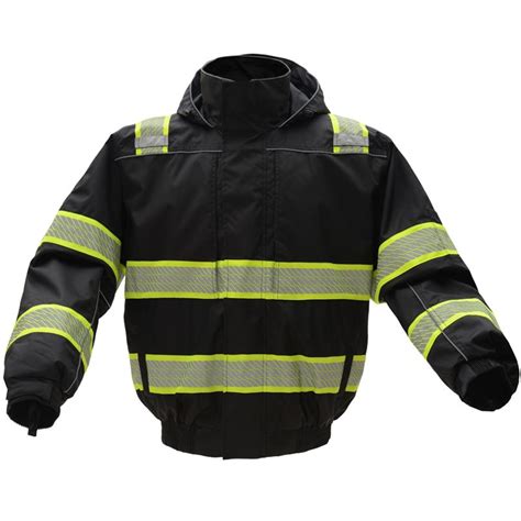 3 In 1 Class 3 Black Winter Bomber Reflective De Gemmill