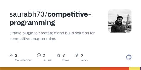 GitHub Saurabh Competitive Programming Gradle Plugin To Create Test And Build Solution For