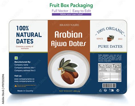 Dates Packaging Ajwa Dates Arabian Dates Packaging Product Packaging Box Design Food