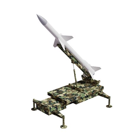 导弹发射架军事模型3d套件库 山海鲸资源库