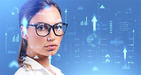 Premium Photo Woman In Glasses Network Interface