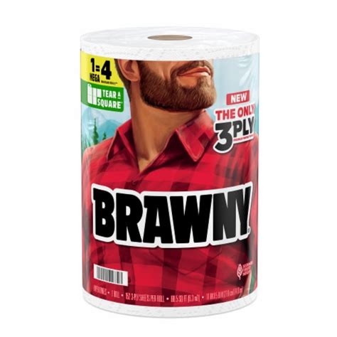 Brawny® Tear A Square® 3 Ply Paper Towels Mega Roll 1 Roll Harris Teeter