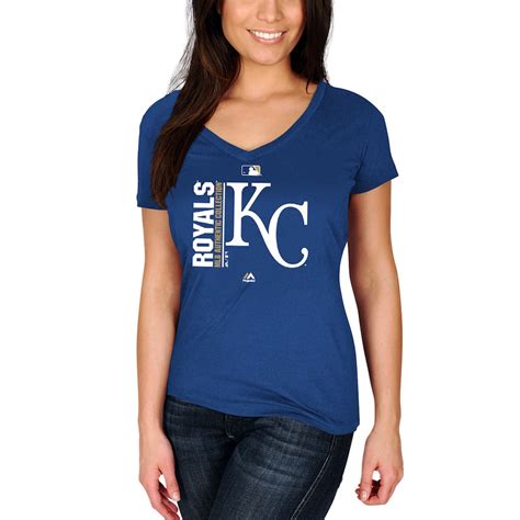 Womens Kansas City Royals Majestic Royal Authentic Collection Team