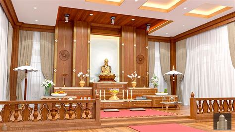Myanmar Teak Shrine For Zinagoneyi Monestry Traditional Classic Style